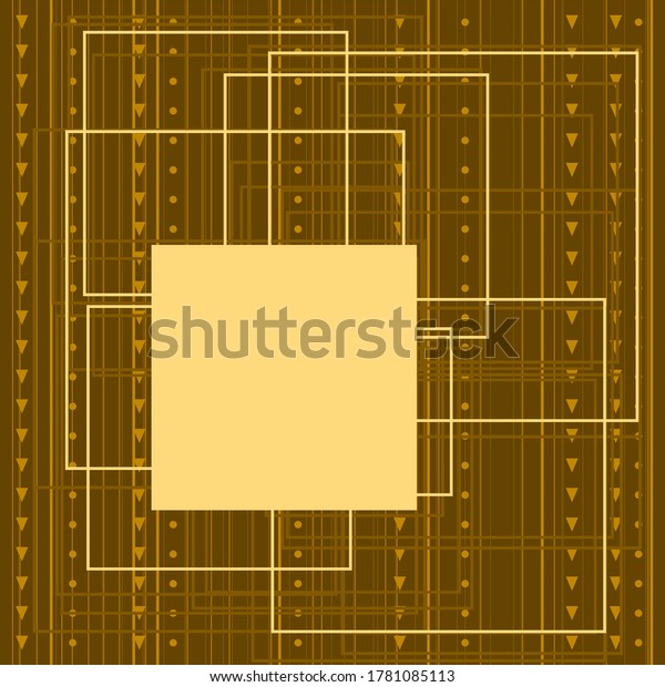 Geometry Abstract Routes Background Square Various Stock Illustration ...