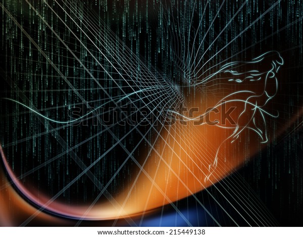 Geometry Man Series Backdrop Human Line Stock Illustration 215449138 ...
