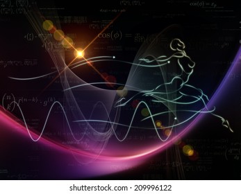Geometry Man Series Visually Pleasing Composition: стоковая иллюстрация ...