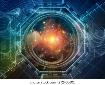 Geometry Virtual Space Series Backdrop Design 스톡 일러스트 272488601 ...