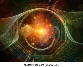 Geometry Virtual Space Series Backdrop Design Stock Illustration ...