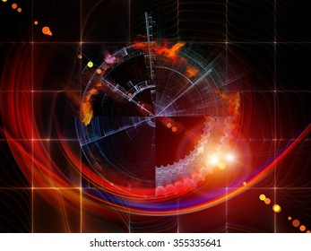 Geometry Virtual Space Series Background Composition Stock Illustration ...