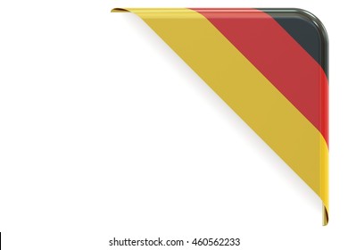 German Corner Button Label 3d Rendering Stock Illustration 460562233 ...