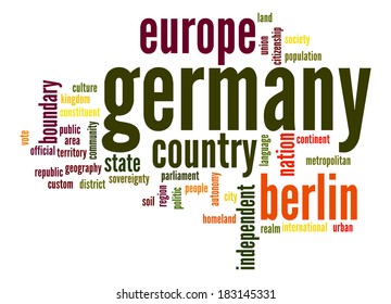 Germany Word Cloud Stock Illustration 183145331 | Shutterstock