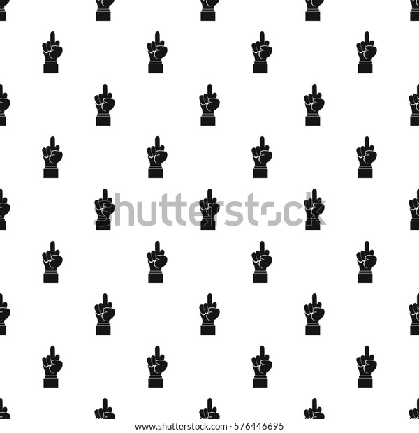 Gesture Middle Finger Pattern Simple Illustration Stock Illustration ...