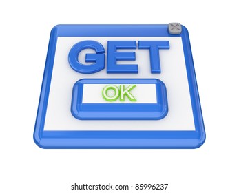 Get Button Isolated On White Background Stock Illustration 85996237 ...