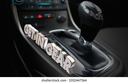 Get Gear Shift Start Moving Driving Stock Illustration 1032447364 ...