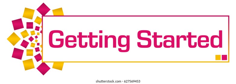Getting Started Pink Gold Circular Bar Stock Illustration 627569453 ...