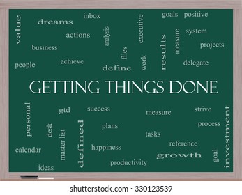 Getting Things Done Word Cloud Concept Stock Illustration 330123539 ...