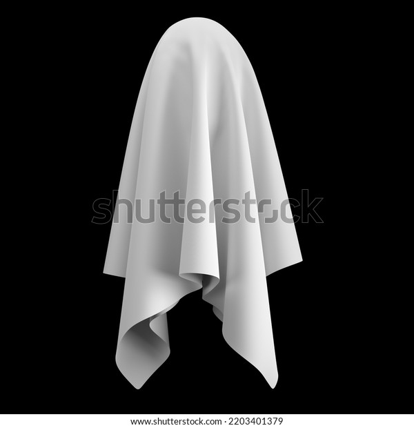 Ghost On Black Background Evil Spirit Stock Illustration 2203401379 ...