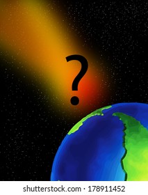 Giant Question Mark That Hovering Over Stock Illustration 178911449