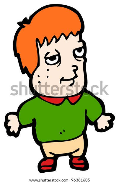 Ginger Boy Cartoon Stock Illustration 96381605