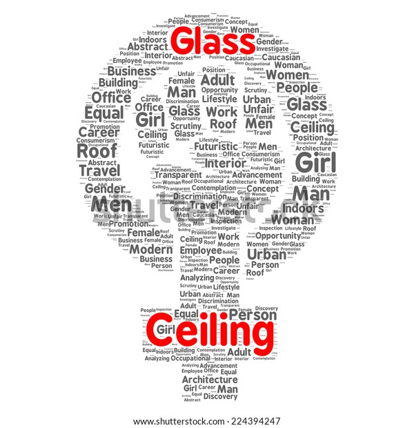 Glass Ceiling Word Cloud Shape Concept Stock Illustration 224394247 ...