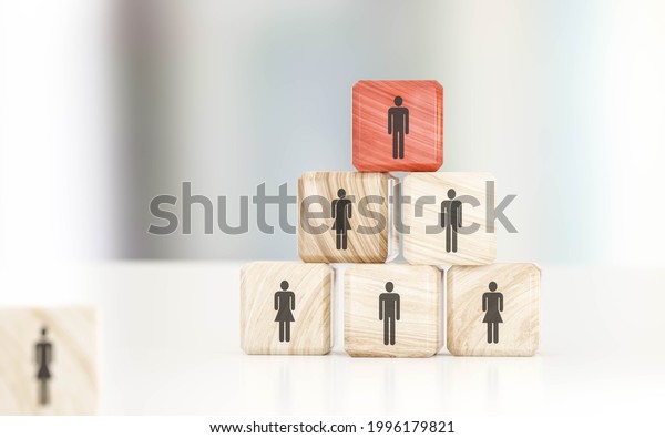 Glass Ceiling Workplace Discrimination Visualized By Stock Illustration ...
