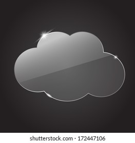 Glass Cloud Shape Stock Illustration 172447106 | Shutterstock