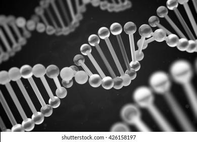 Glass Dna Structure 3d Rendering Stock Illustration 426158197 ...