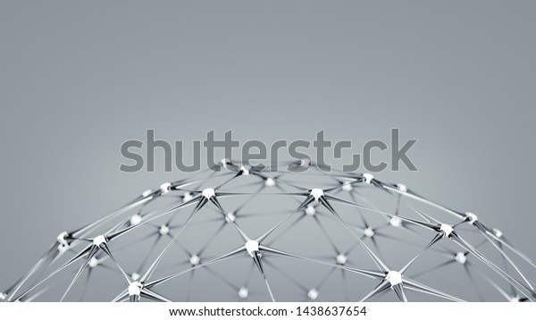 Glass Network Structure Plexus Mesh Transparent Stock Illustration ...