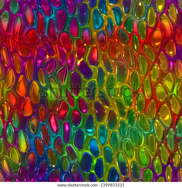 Glass Seamless Texture Pattern Rainbow Color Stock Illustration ...