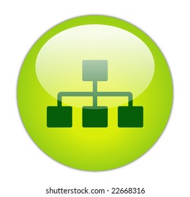Glassy Green Network Icon Button Stock Illustration 22668316 | Shutterstock