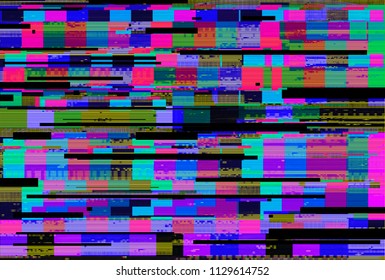Glitched Lofi Tv Screen Broken Pixels: ilustración de stock 1129605557 ...