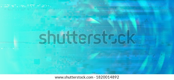 Glitchy Particles Vortex Background Pixelated Interference Stock ...