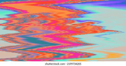 Glitchy Tv Screen Distorted Lines Texture Stock Illustration 2199734205 ...