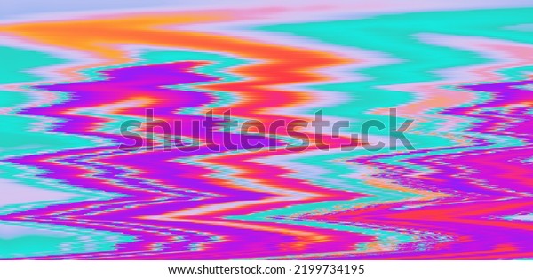 Glitchy Tv Screen Distorted Lines Texture Stock Illustration 2199734195 ...