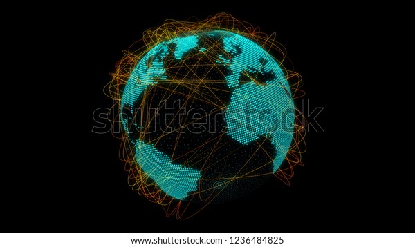 Global Communication Network Concept Stock Illustration 1236484825