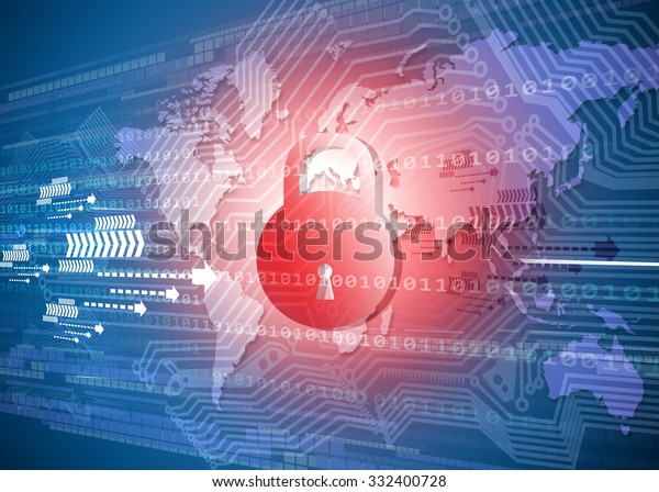 Global Cyber Security Concept Stock Illustration 332400728
