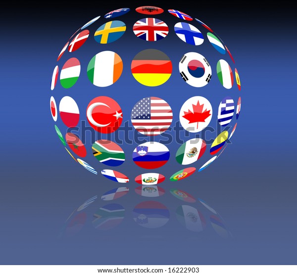 Global Flags Stock Illustration 16222903 | Shutterstock