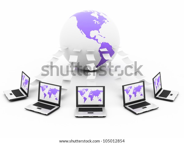 Global Green Computer Network Stock Illustration 105012854 | Shutterstock