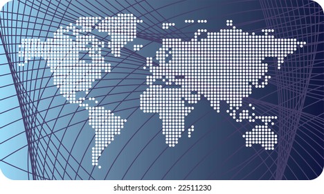 Global Map Stock Illustration 22511230 | Shutterstock