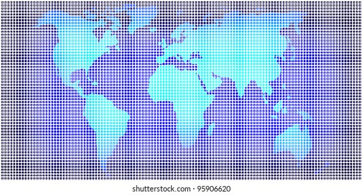 Global Map World Stock Illustration 95906620