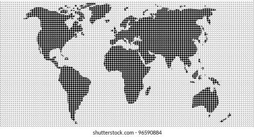 Global Map World Stock Illustration 96590884 | Shutterstock