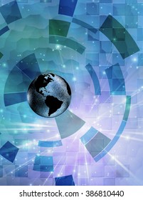 Global Tech Background Stock Illustration 386810440 | Shutterstock