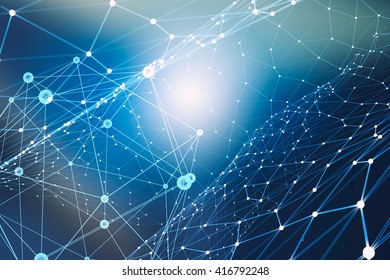 3d Rendering Abstract Connected Dots On Stock Illustration 631425119