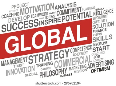 Global Word Cloud Concept Stock Illustration 296982104 | Shutterstock