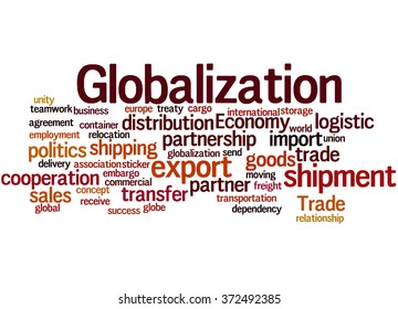 Globalization Word Cloud Concept On White Stock Illustration 372492385 ...