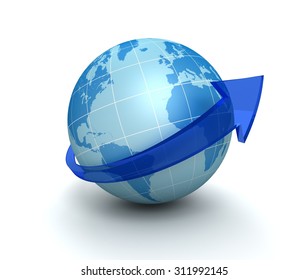 164,985 Globe with arrow Images, Stock Photos & Vectors | Shutterstock