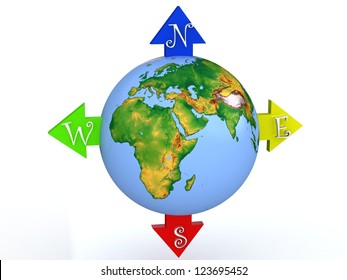 Compass World Map: vector de stock (libre de regalías) 4791100 ...