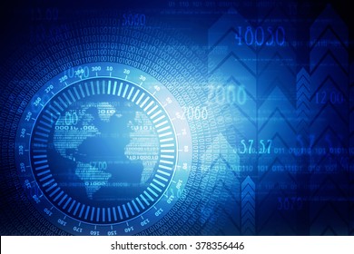 Blue Wavy Background Binary Code Stock Vector (Royalty Free) 139016279 ...