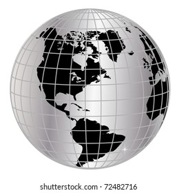 Globe Model Earth Planet Vector Illustration: vetor stock (livre de ...