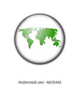 Globe World Map Button Illustration 스톡 일러스트 46131442 | Shutterstock