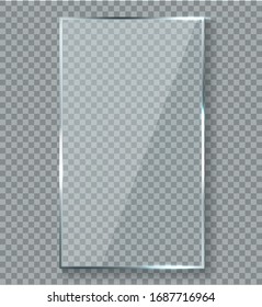 Glossy Reflection Effect Transparency Window Glass Stock Illustration ...