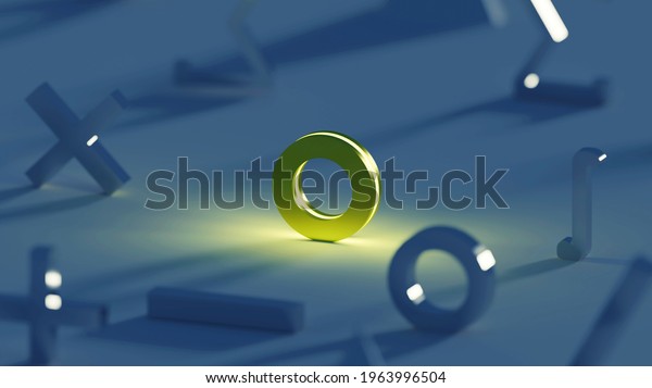 Glossy Yellow Zero Circle Math Symbol Stock Illustration 1963996504 ...