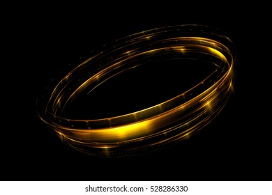 Glow Effect Circular Flare Abstract Rotational Stock Illustration ...