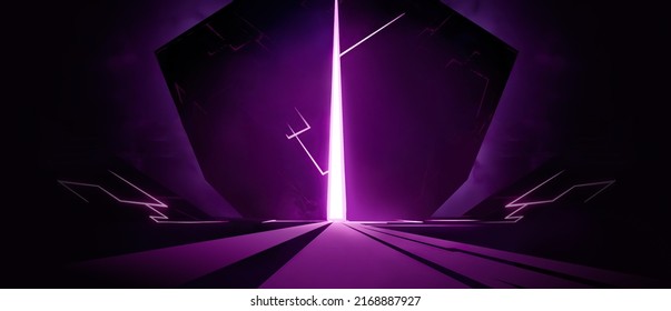Glow Light Abstract Platform Perspective Background Stock Illustration ...