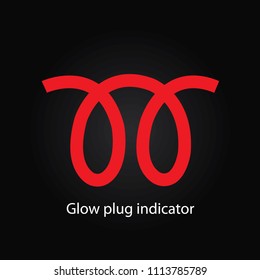 Glow Plug Indicator Stock Illustration 1113785789