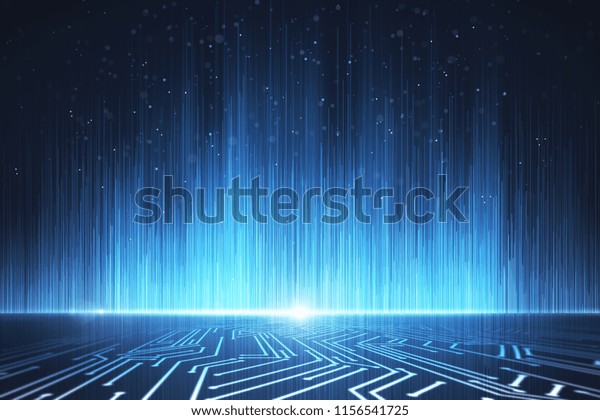 Glowing Blue Digital Rays Texture Design Stock Illustration 1156541725 ...
