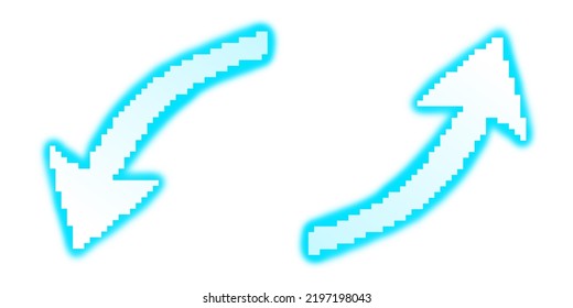Glowing Blue Pixel Art Arrows Stock Illustration 2197198043 | Shutterstock Glowing Blue Pixel Art Arrows Stock Illustration 2197198043 | Shutterstock